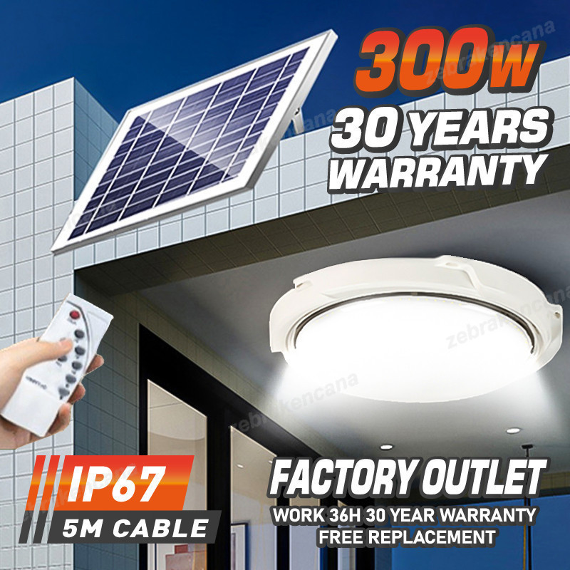Jual Solar Ceiling Lampu 100W /200W/300W Lampu Solar Cell Lampu Langit ...
