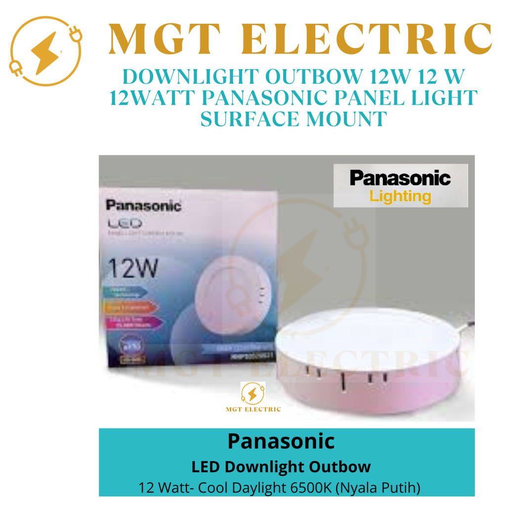 Jual DOWNLIGHT OUTBOW 12W 12 W 12WATT PANASONIC Panel Light Surface Mount | Shopee Indonesia