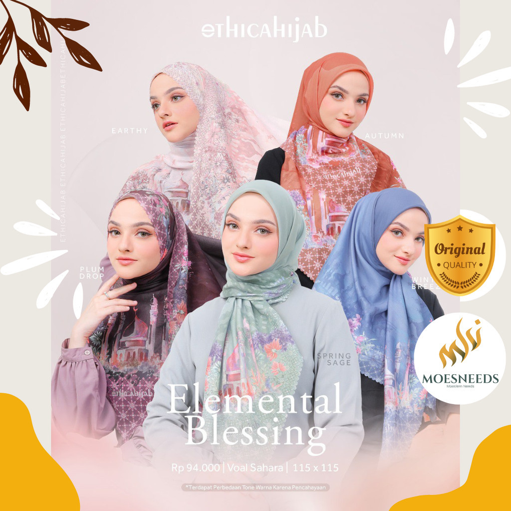 Jual ETHICA HIJAB Voal Motif Square Elemental Blessing | Shopee Indonesia