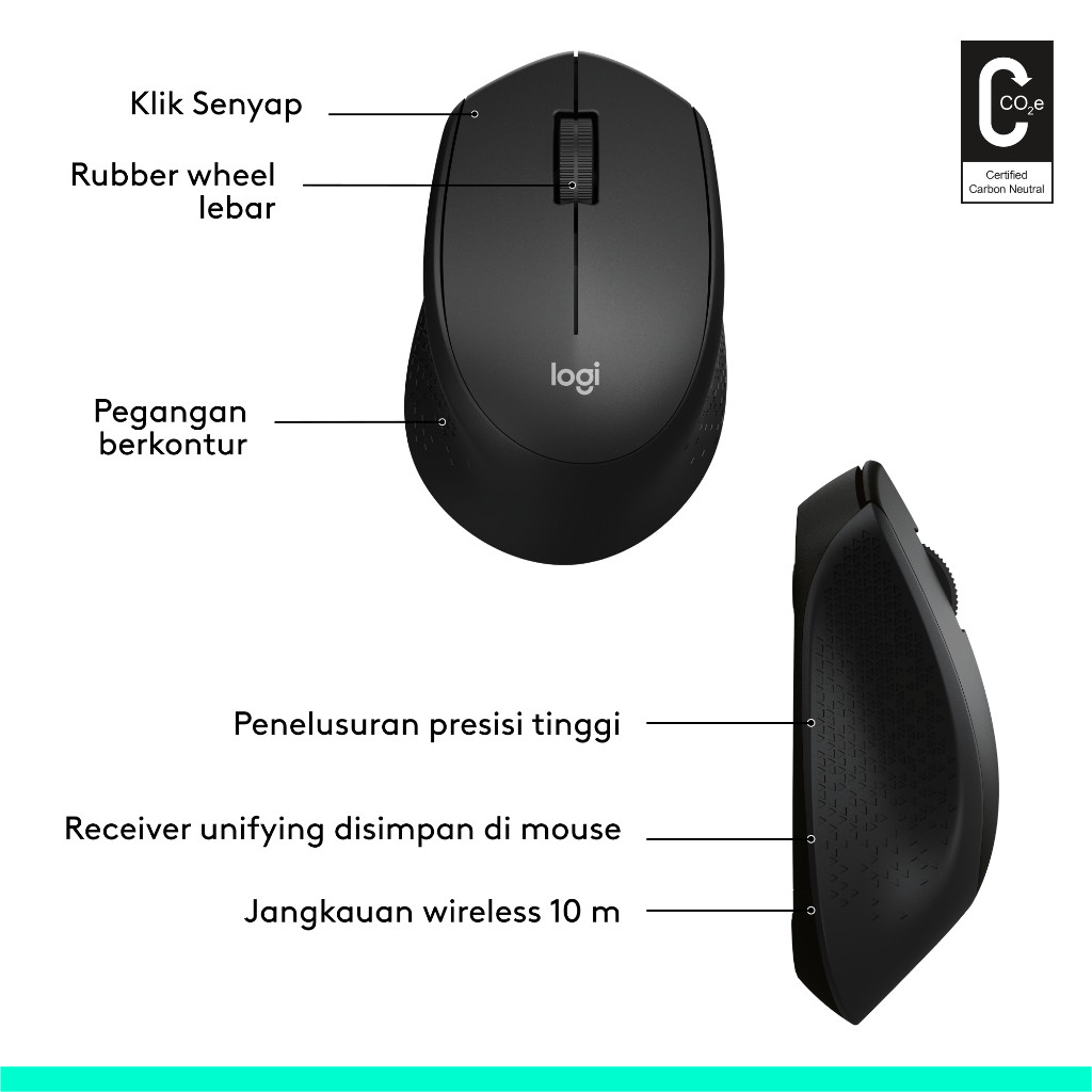 Jual Mouse Logitech M330 Mouse Wireless Silent Click | Shopee Indonesia