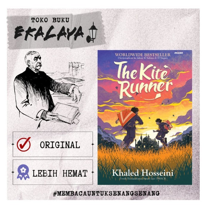 Jual Buku Novel THE KITE RUNNER (New Cover) - Khaled Hosseini | Shopee ...