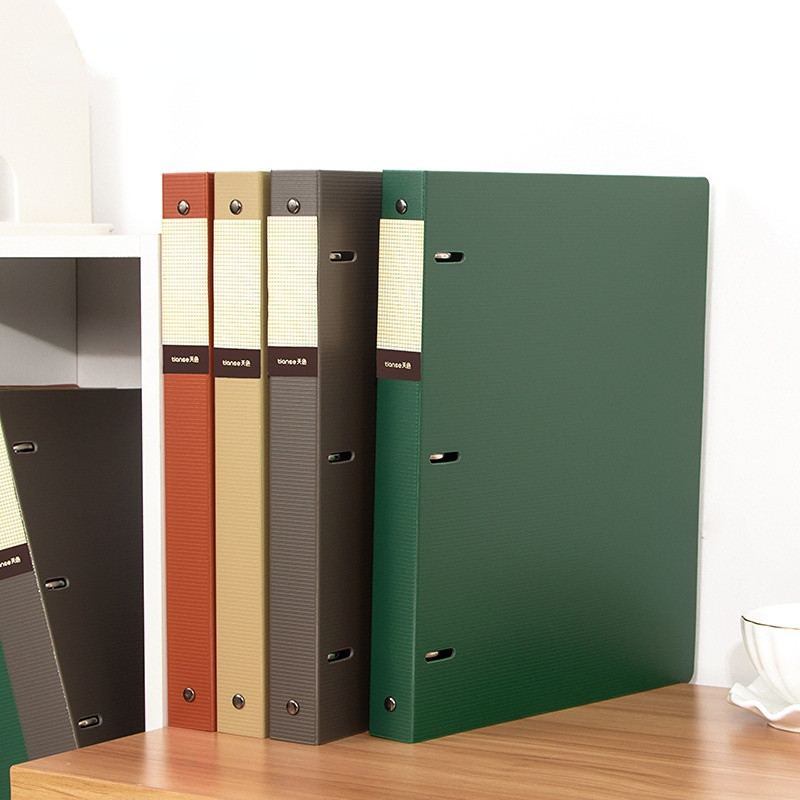 Jual A4 File Folders Display Book 3 Hole Binder Folders Morandi Color ...
