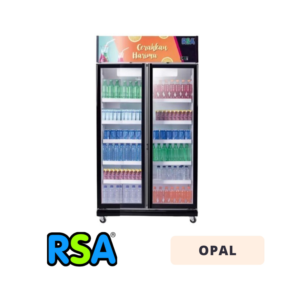 Jual SHOWCASE RSA OPAL DISPLAY COOLER LEMARI PENDINGIN 2 PINTU KACA ...