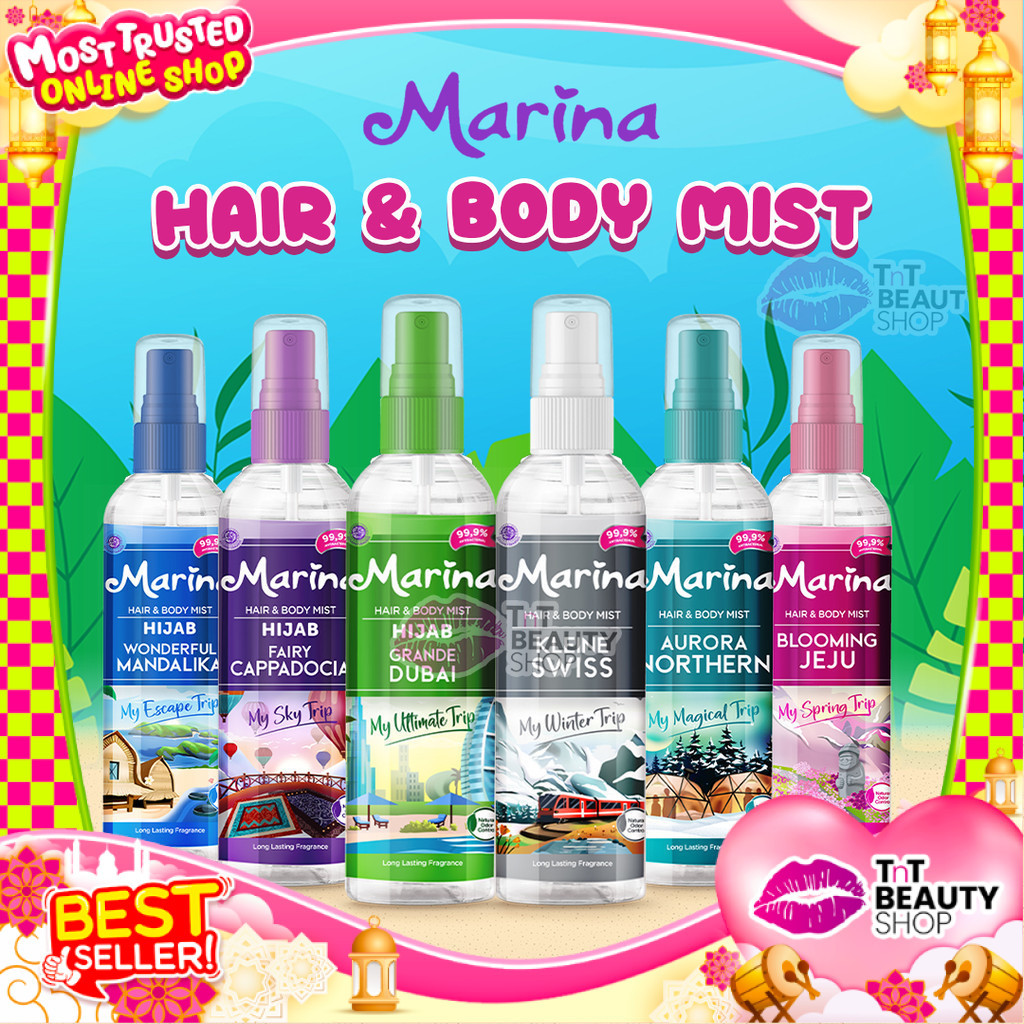 Jual Marina Hair & Body Mist Cologne 100ml | Tnt Beauty Shop | Shopee ...