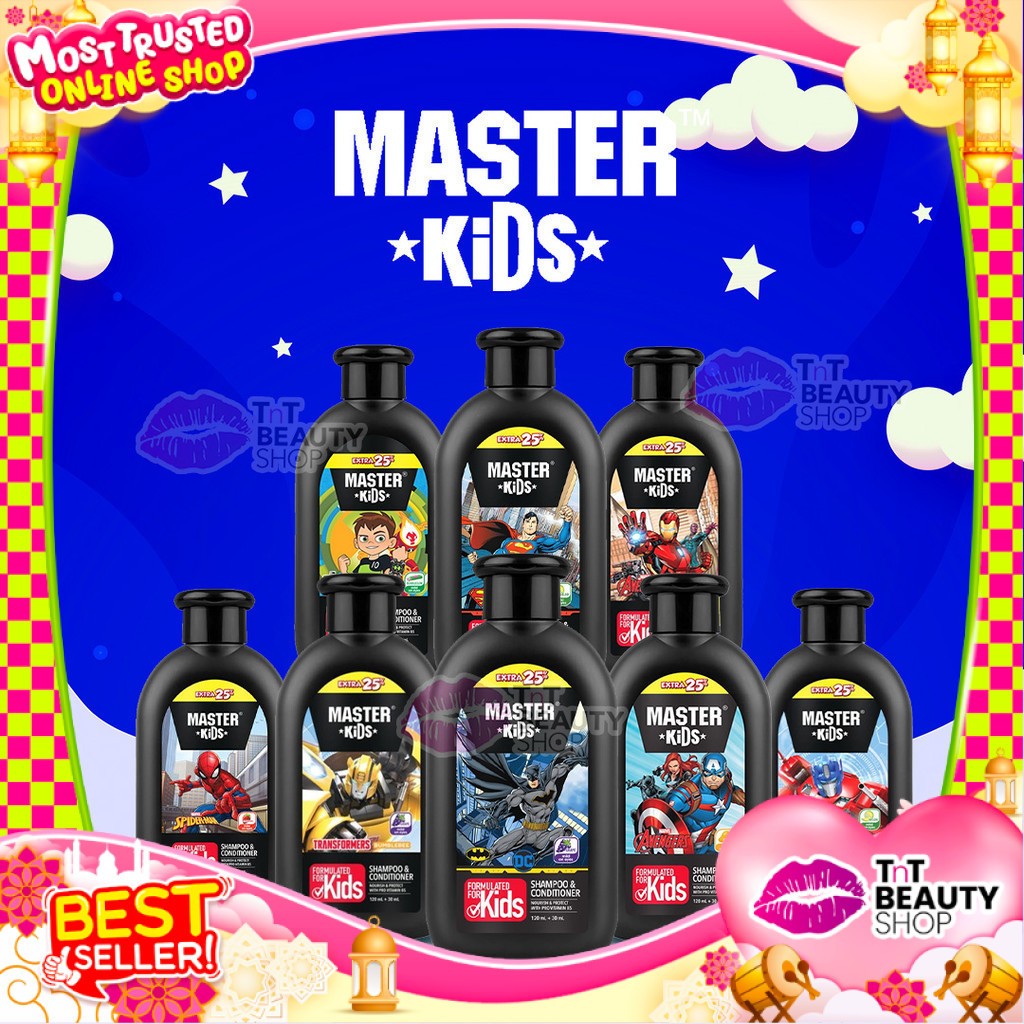 Jual Master Kids Shampoo & Conditioner 150ml Super Hero Series | TnT ...