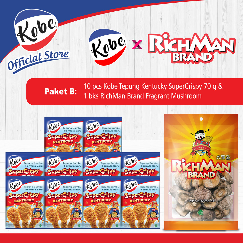 Jual Paket Bundling Kobe Kentucky Supercrispy x Richman Brand Fragrant ...