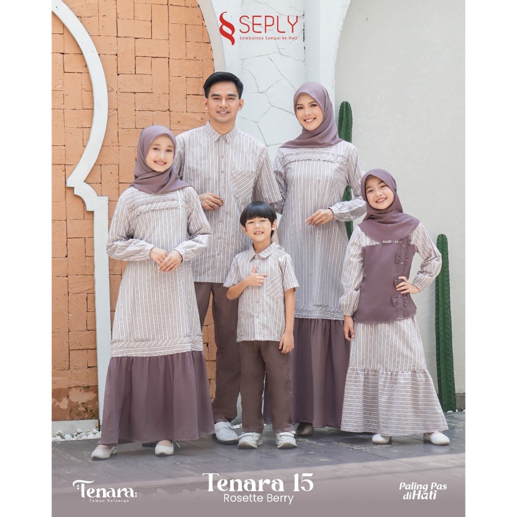 Jual SEPLY - Sarimbit Tenara 15 Rosette Berry Sarimbit Lebaran 2025 ...