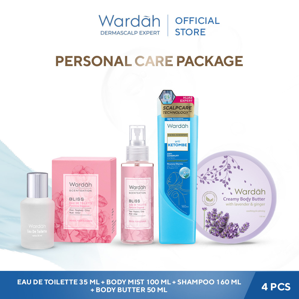 Jual [Wardah Personal Care Package] Scentsation EDT, Body Mist, Shampoo ...
