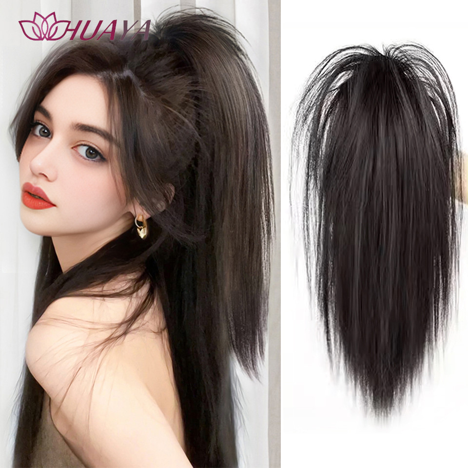 Jual Claw Straight Ponytail Extension Half Zha High Waterfall Horsetail ...