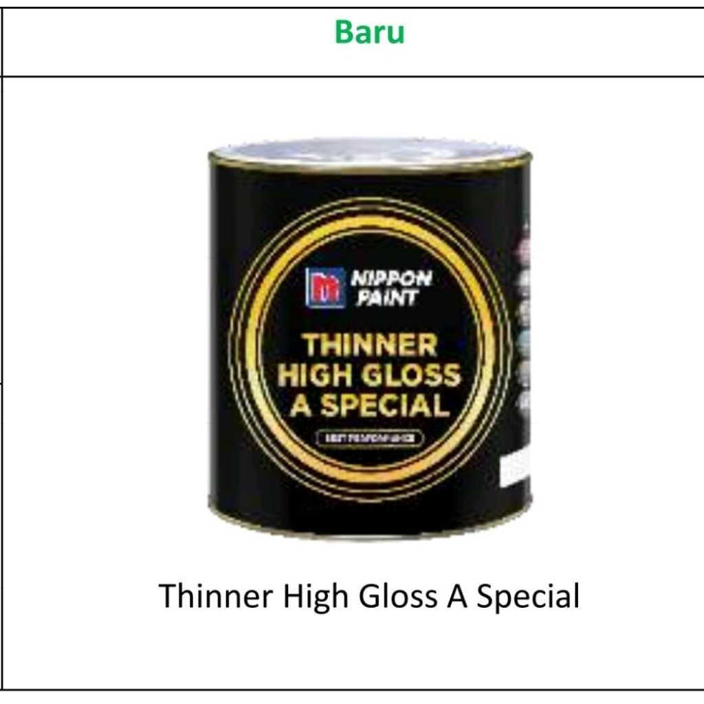 Jual TINER THINER THINNER TINNER A SPESIAL SPECIAL HIGH GLOSS B NIPPON NIPPE | Shopee Indonesia