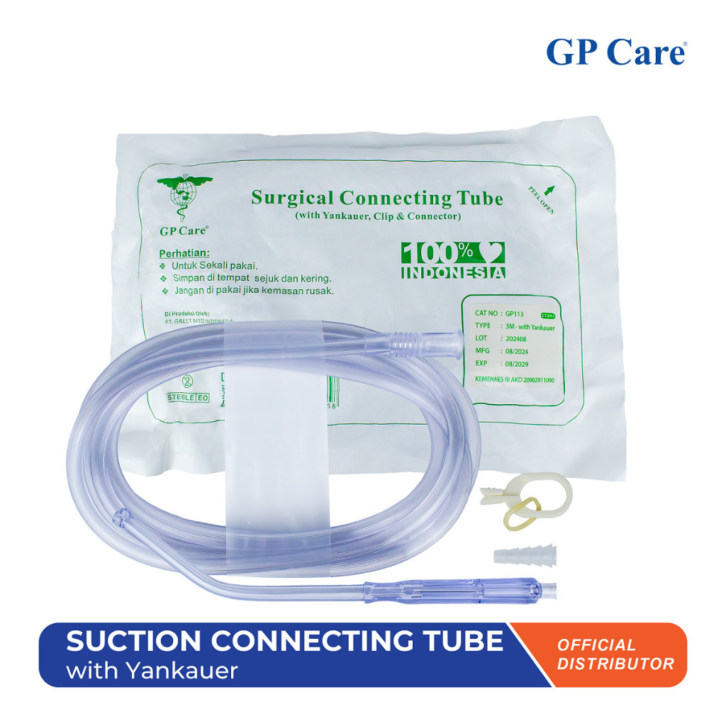 Jual GP CARE Suction Connecting Tube with Yankauer | Shopee Indonesia