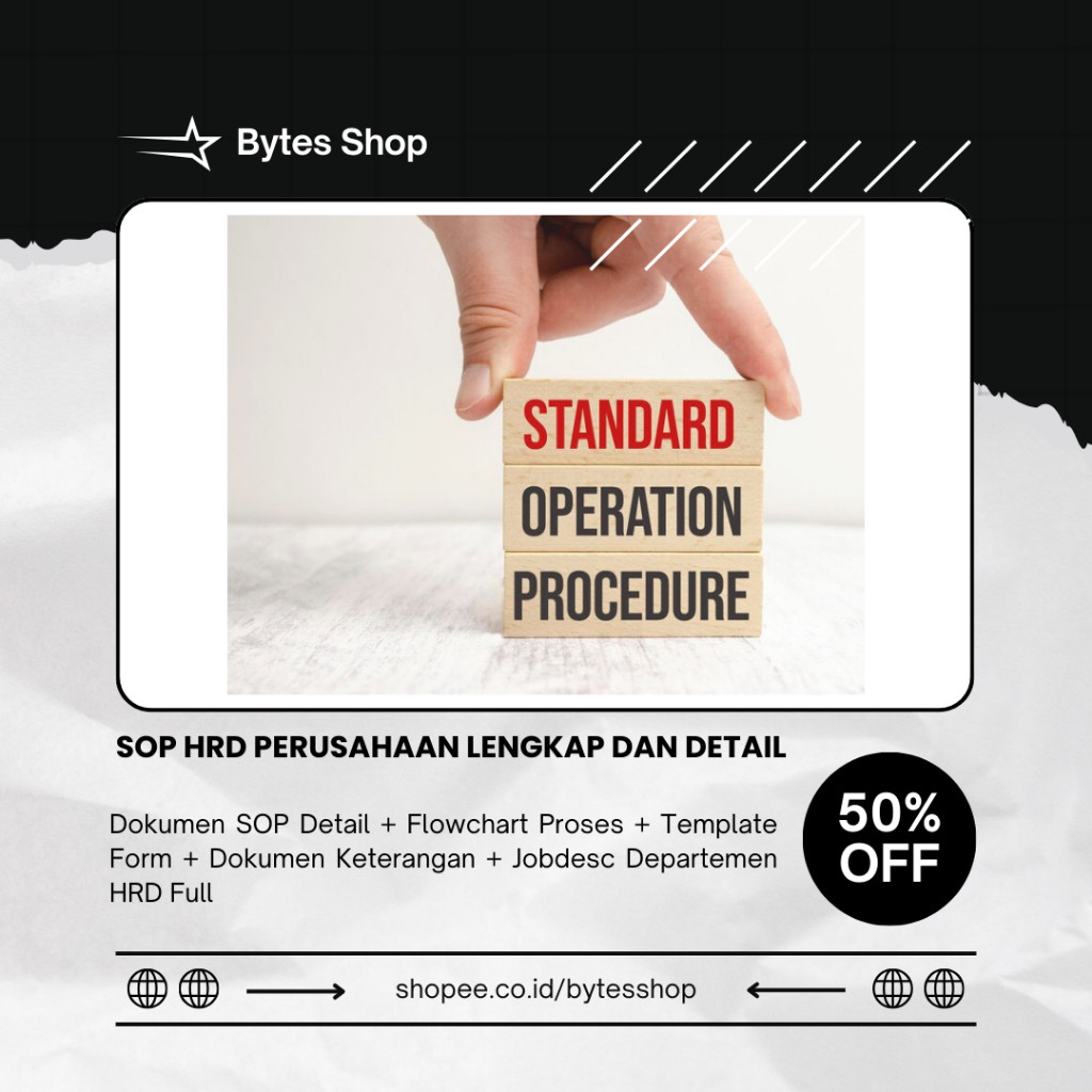 Jual SOP HRD PERUSAHAAN Lengkap dan Detail + Flowchart Proses ...