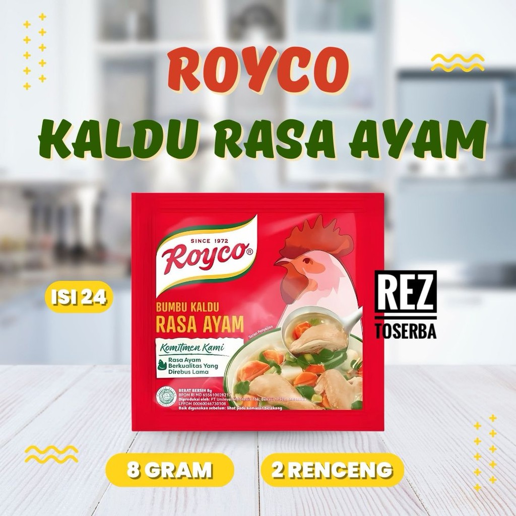 Jual 2 Renceng - Royco Ayam Sapi Kaldu 24 Sachet / Penyedap Makanan ...
