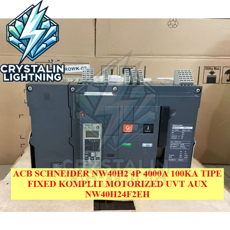 Jual ACB SCHNEIDER NW40H2 4P 4000A 100KA TIPE FIXED KOMPLIT MOTORIZED ...