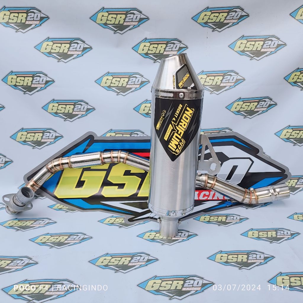 Jual Norifumi ท่อไอเสียรถแข่ง 38 มม. xrm 110 xrm 125 KSR 110 KSR pro honda msx 125 | Shopee ...