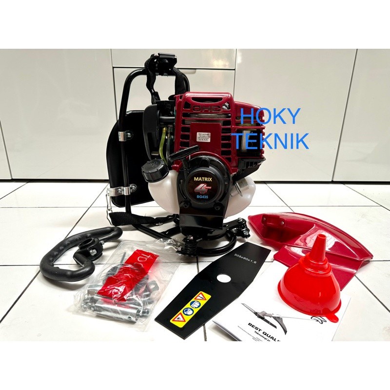 Jual Matrix BG 435 Mesin Potong Rumput Gendong 4 Tak Brush Cutter BG435 KISHON Bonus 2 Pisau ...