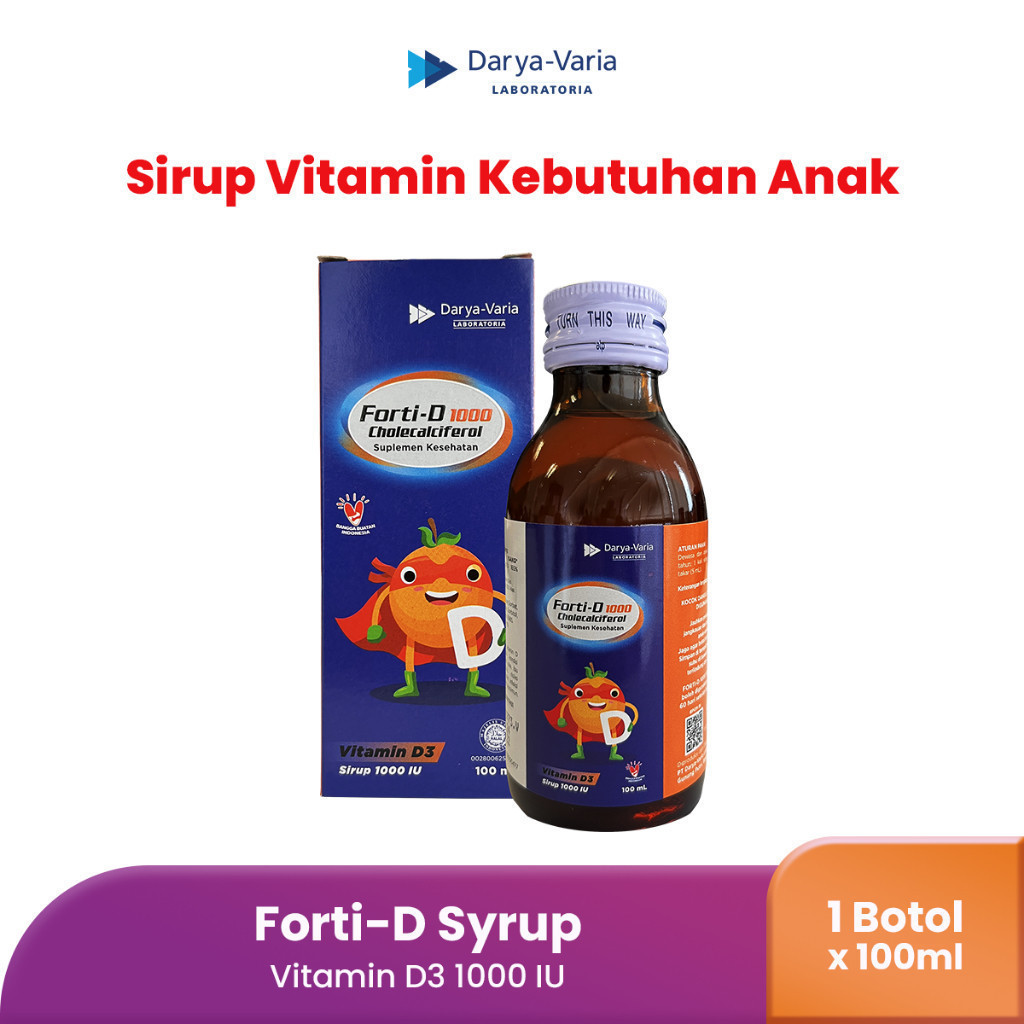 Jual Forti-D Sirup Vitamin D 400 IU | Shopee Indonesia