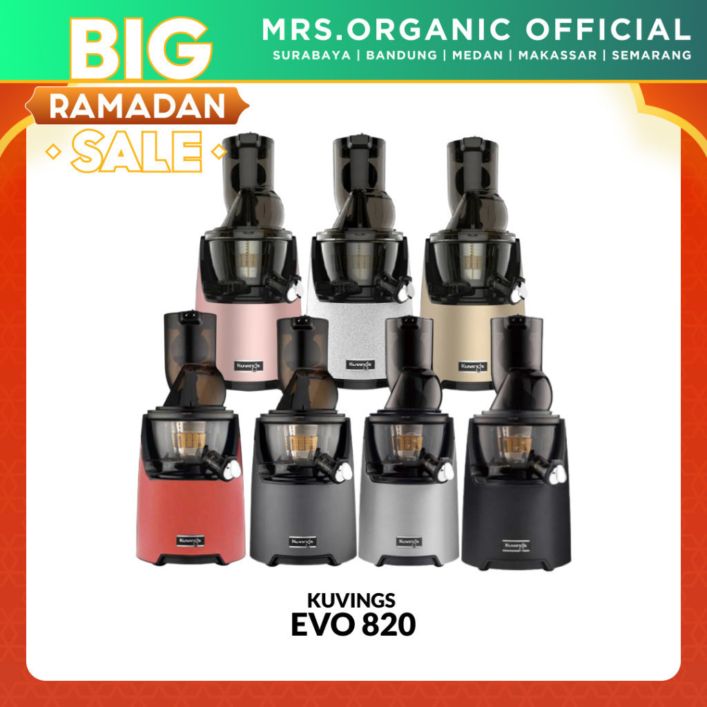 Jual Blender Whole Slow Juicer Kuvings Evo 820 Evo820 Matt Garansi Resmi 10 Tahun | Shopee Indonesia