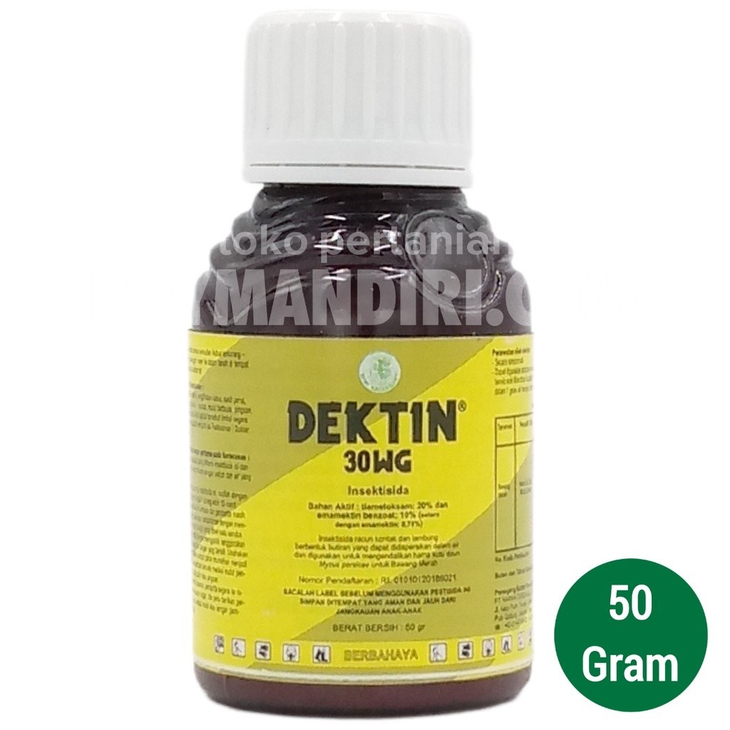 Jual Insektisida Racun Kontak Dan Lambung Dektin 30WG @50 gram | Shopee ...