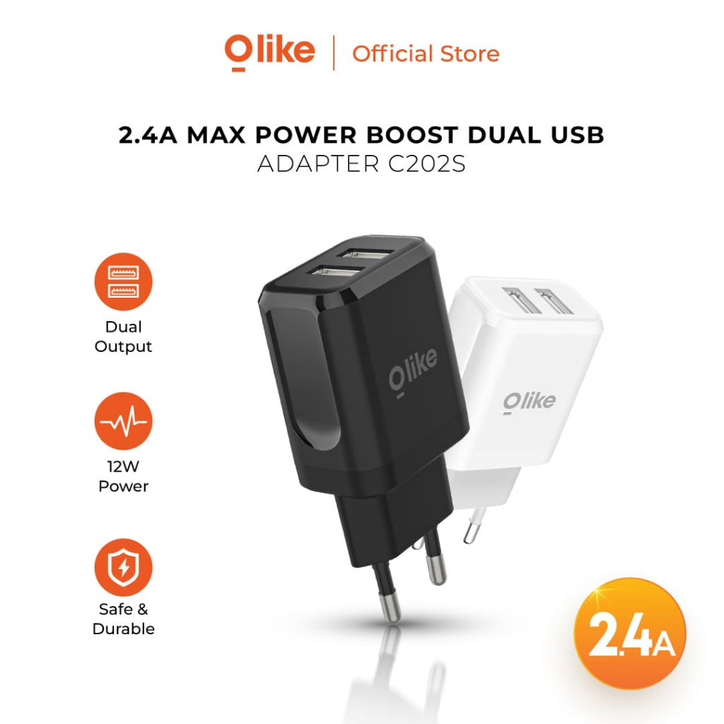Jual ADAPTOR CHARGER Olike C202s Charger Kepala Charger Fast Charging ...