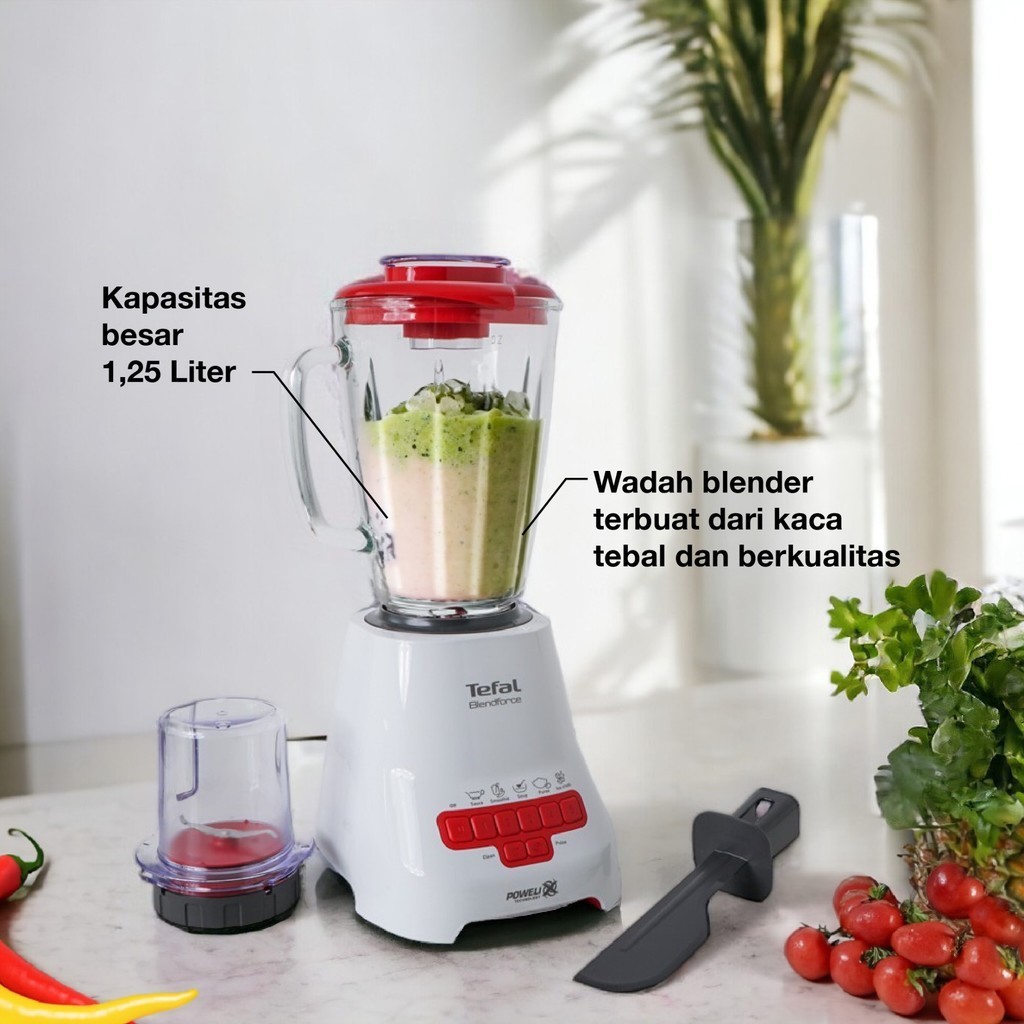Jual Tefal Blender Piano Glass BL 487 | Shopee Indonesia
