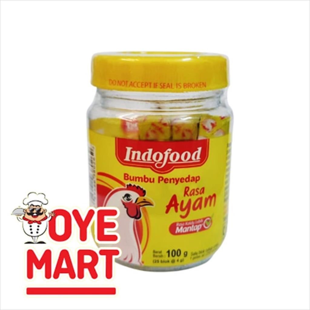Jual INDOFOOD BUMBU PENYEDAP RASA AYAM 100GR ISI 25 CUBE | Shopee Indonesia