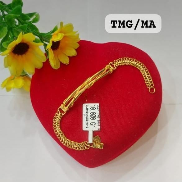 Jual GELANG EMAS LM KADAR 99 BERAT 10 GRAM PANJANG 16 CM (TMG/MA ...