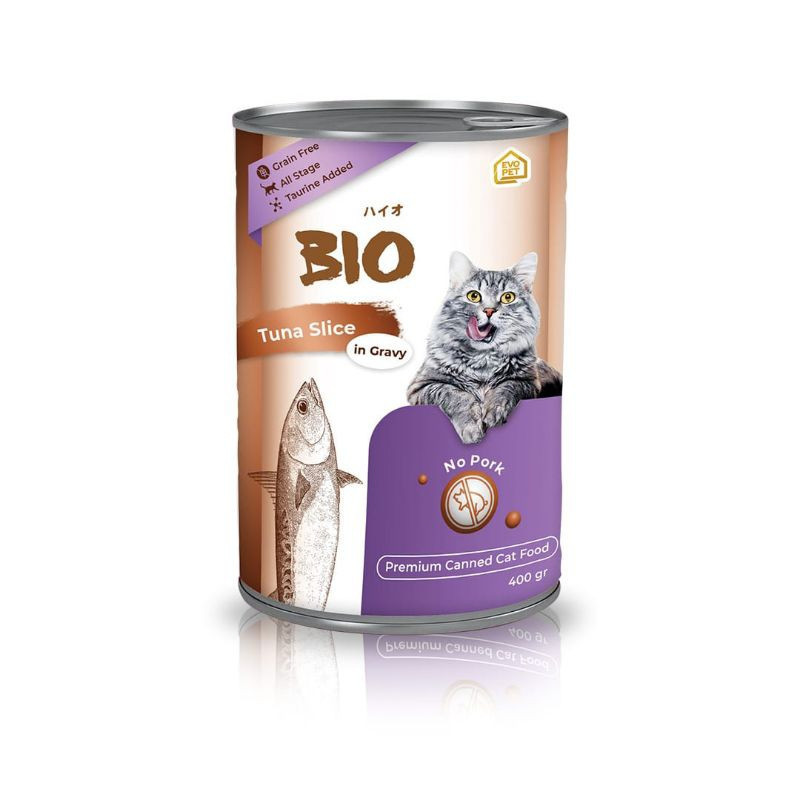 Jual Bio Cat Premium Can Kaleng Tuna Slice 400 gr | Shopee Indonesia