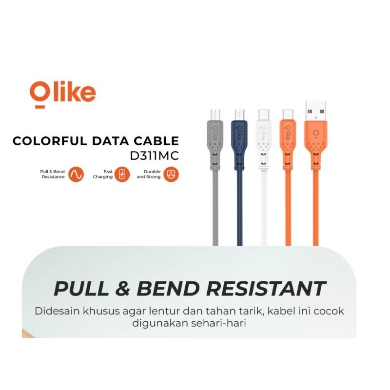 Jual OLIKE Kabel data D311 Micro Fast Charging Garansi 1 Tahun Original ...