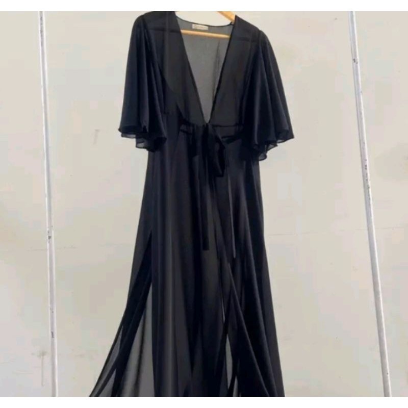 Jual Lily long outer/ outer polos/ outer kimono / outer ceruty DSA011 ...