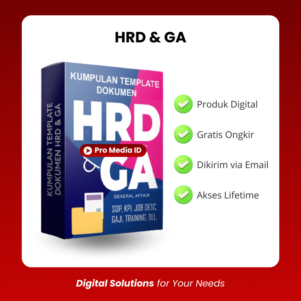 Jual Template HRD & GA Lengkap Mulai dari Persiapan Rekrutmen Hingga ...