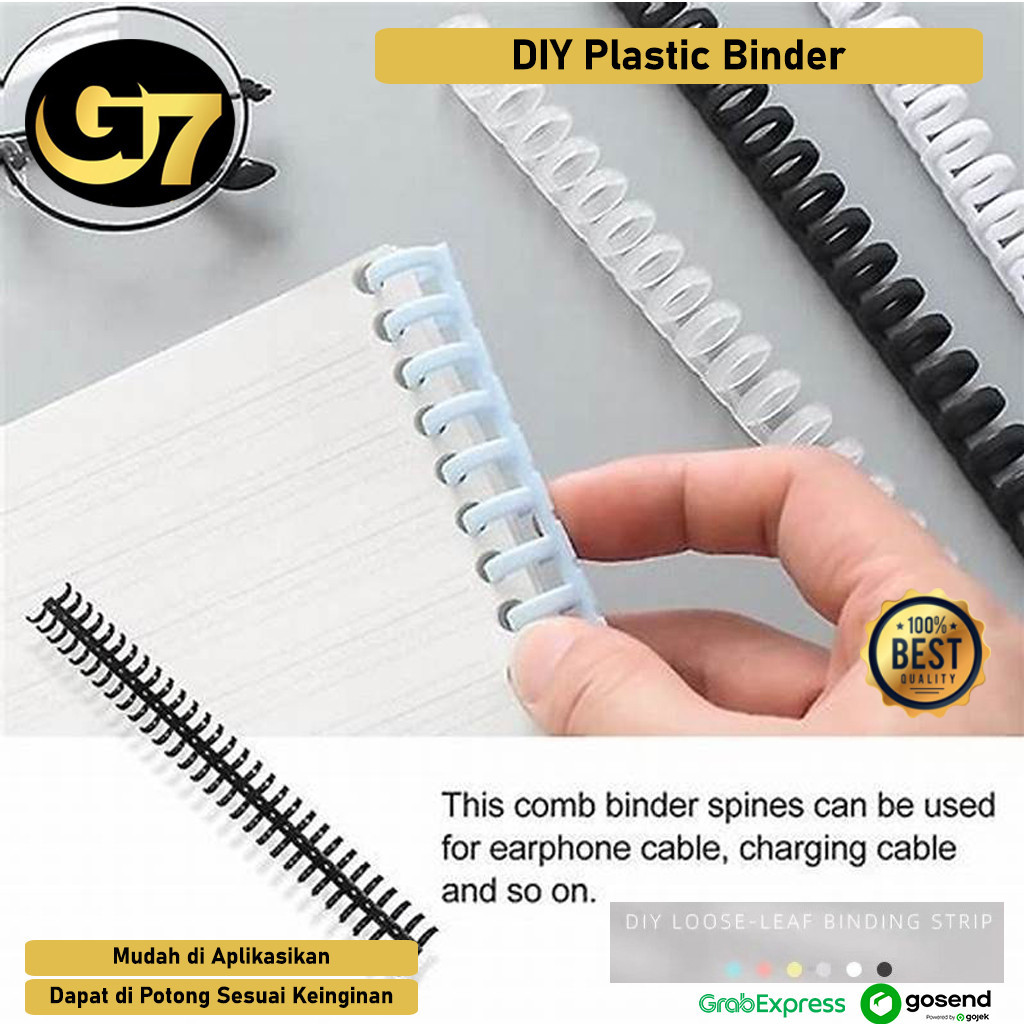 Jual Ring Binder Plastik Warna Pastel DIY Plastic Penjepit Kertas File ...