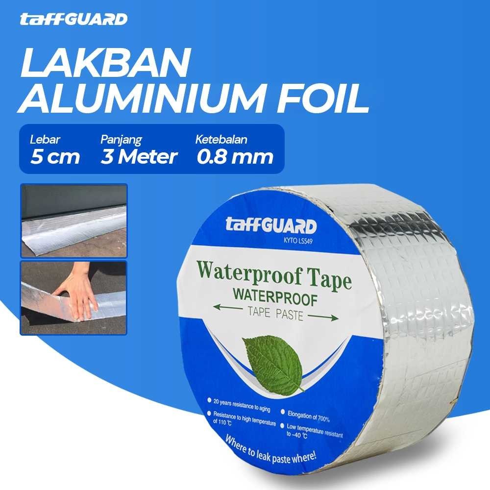 Jual Lakban Anti Bocor Aluminium Alumunium Foil Tape Anti Bocor Butyl Waterproof Tahan Air ...