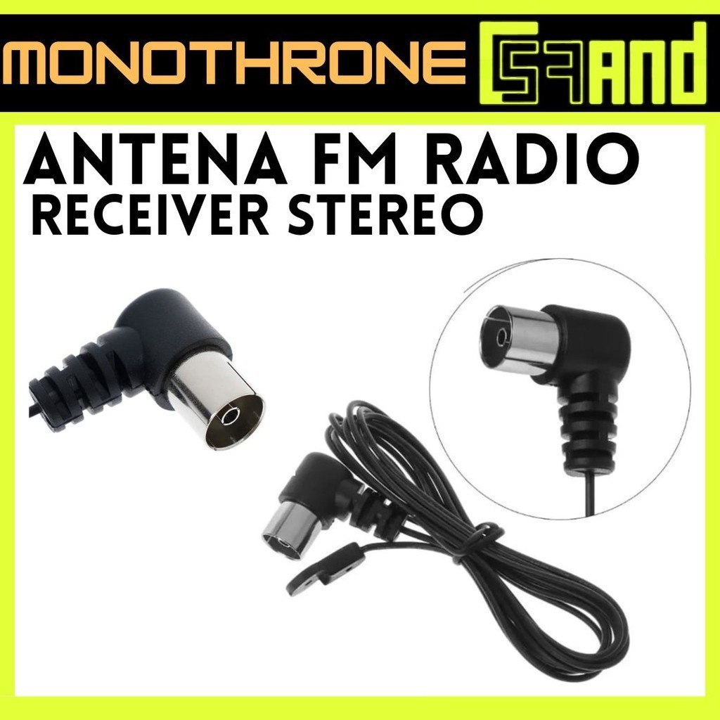 Jual Antena FM Radio Stereo FM Audio Receiver Konektor HIFI Adapter ...