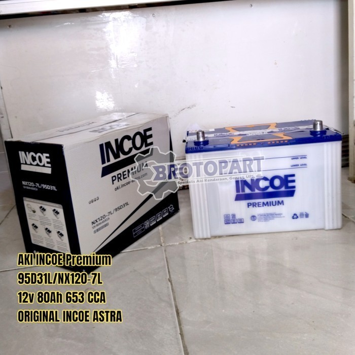 Jual Aki Mobil Toyota Hiace, Land Cruiser Prado 30 Accu INCOE 95D31L ...