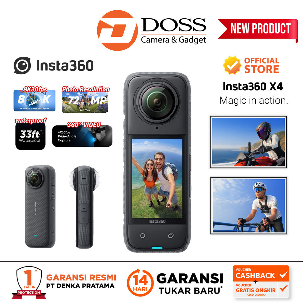 Jual Insta360 X4 Action Camera 8K Insta 360 ONE X4 Action Cam | Shopee Indonesia