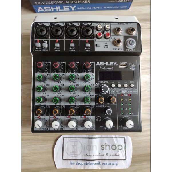 Jual Mixer Audio Ashley M House 4 M House4 M-House4 Original 4 Channel Bluetooth PC Soundcard ...