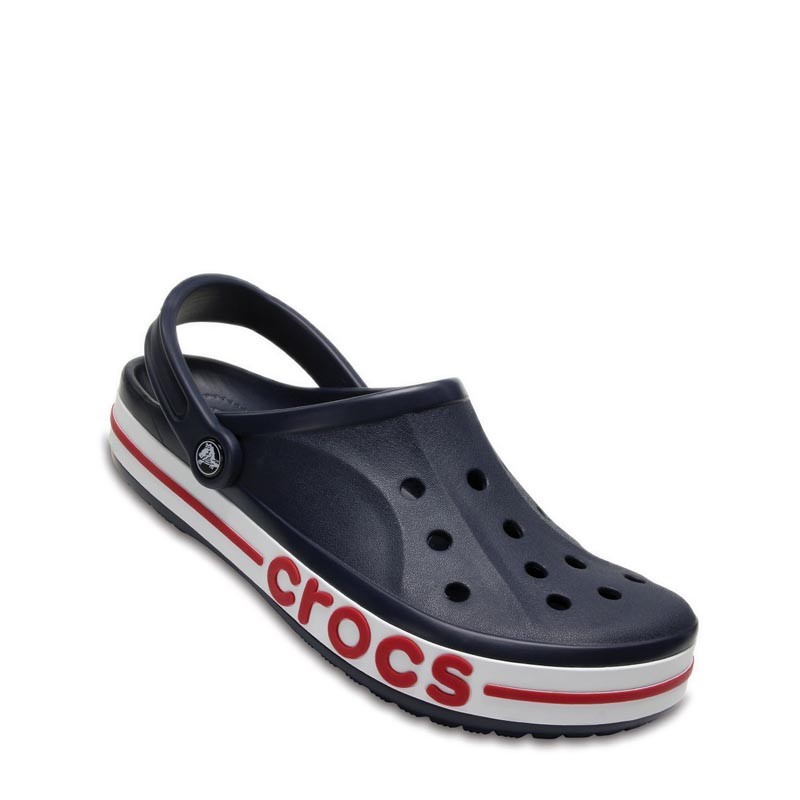 Jual Crocs Bayaband Clog Unisex Sandal - Navy/Pepper | Shopee Indonesia