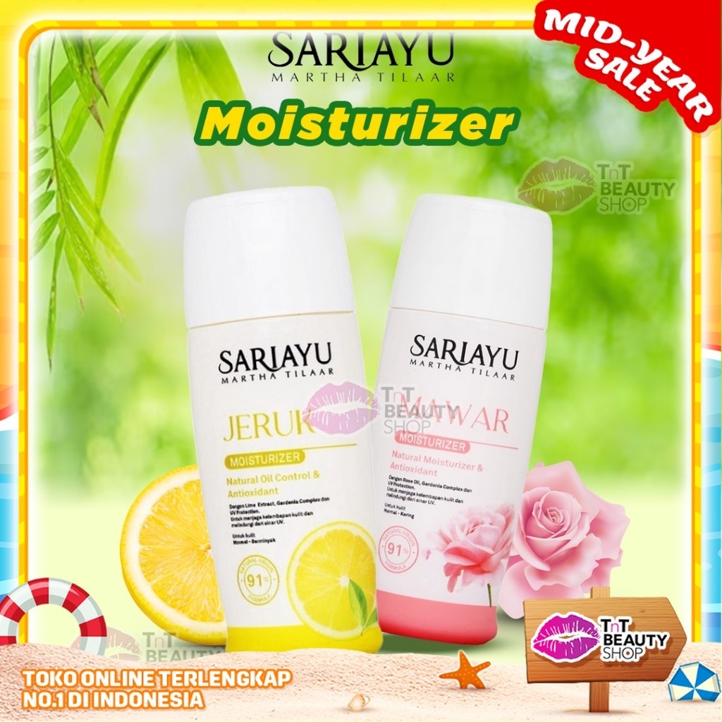 Jual Sariayu Moisturizer 35ml - Jeruk - Mawar | Sari Ayu - TnT Beauty Shop | Shopee Indonesia
