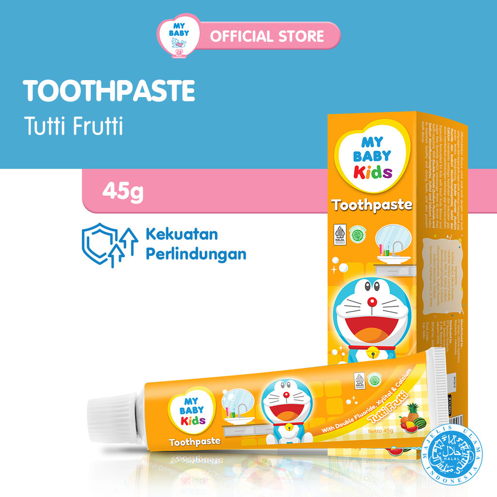 Jual MY BABY Kids Toothpaste Tutti Frutti 45 gr | Shopee Indonesia