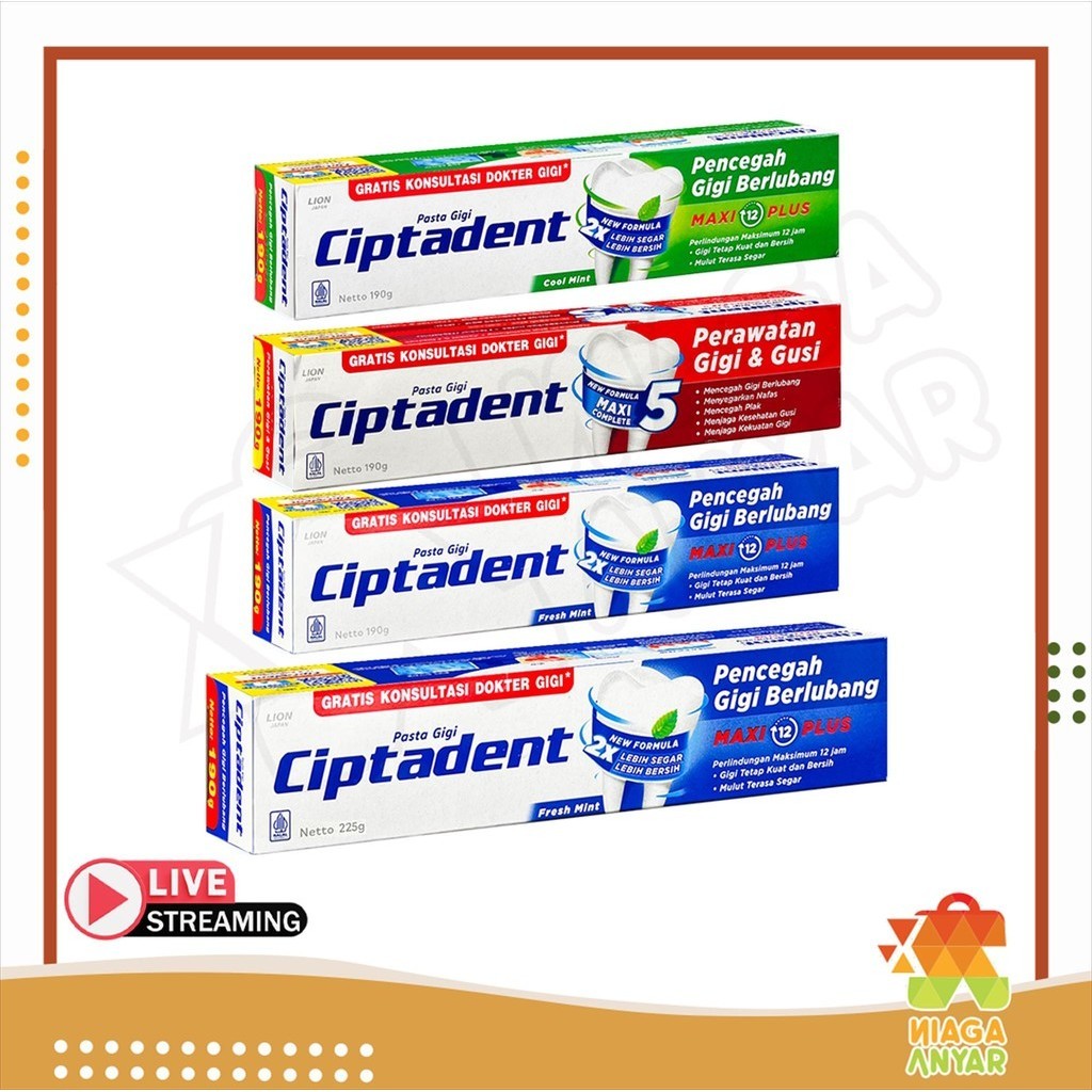Jual NA CIPTADENT Pasta Gigi MAXI 12 / Odol Ciptadent MAXI Ukuran Besar ...