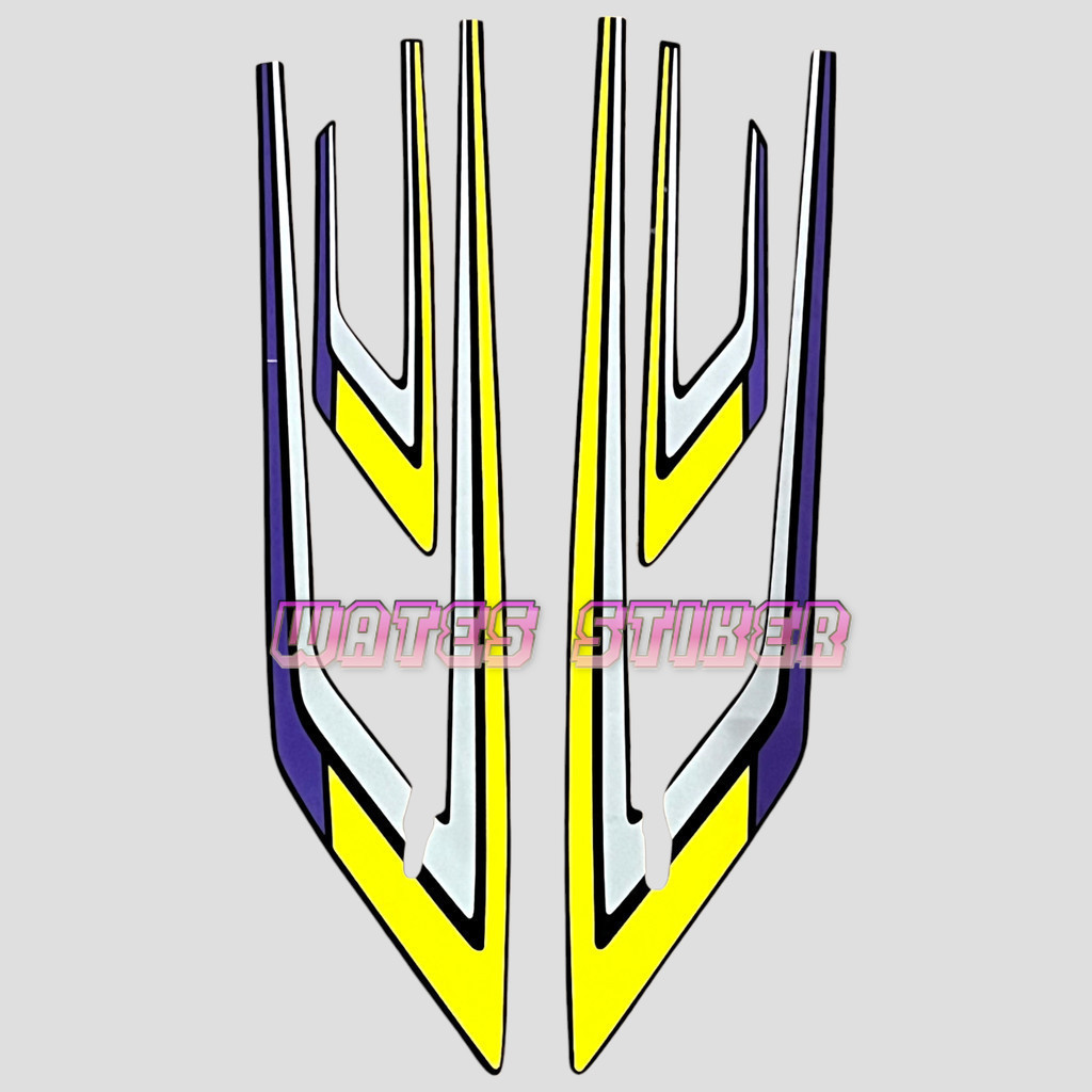 Jual Striping Decal Polet Sticker honda gl 100 gl100 1993 1994 hitam ...