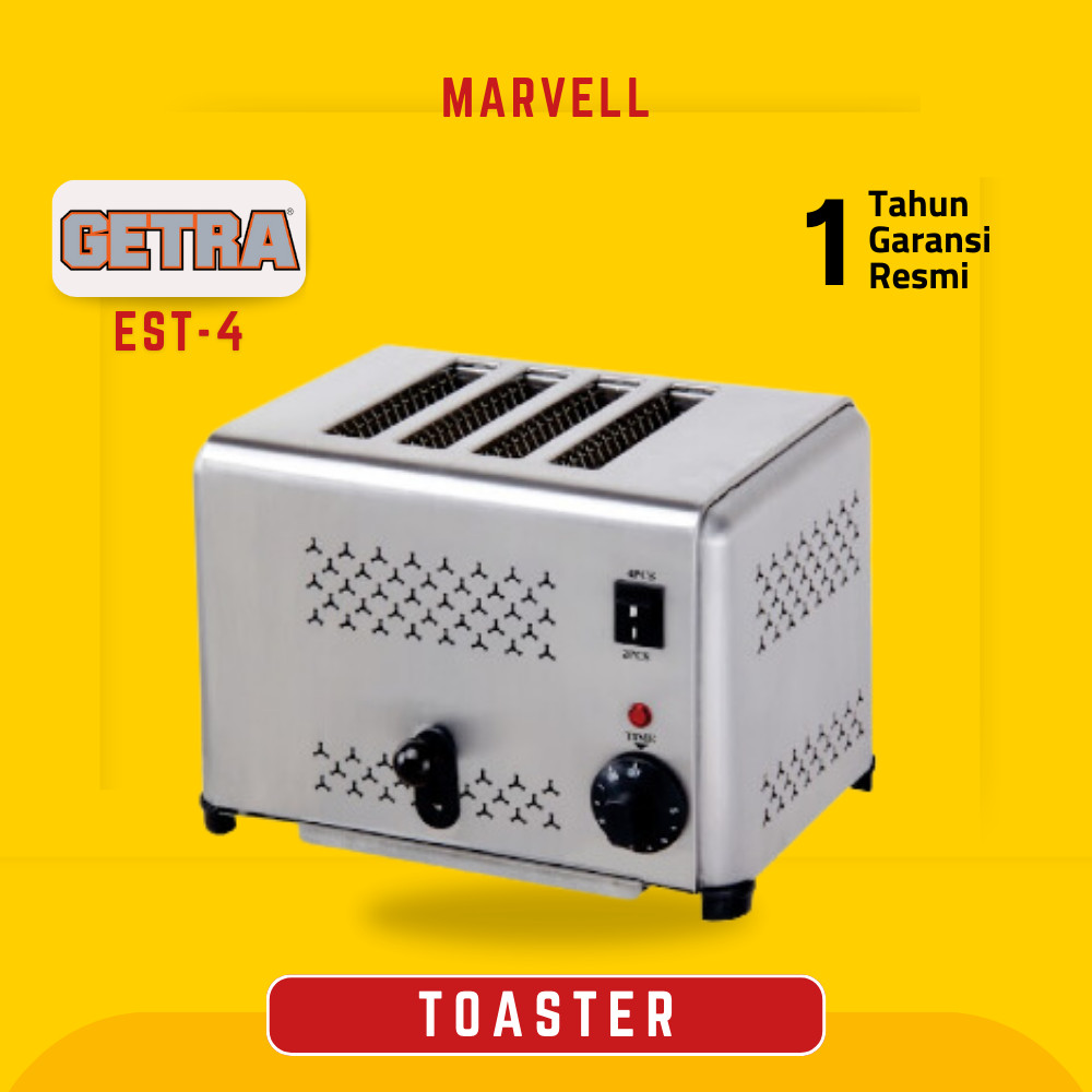 Jual GETRA EST 4 EST-4 TOASTER TOAST PEMANGGANG ROTI 4 SLOT GARANSI ...