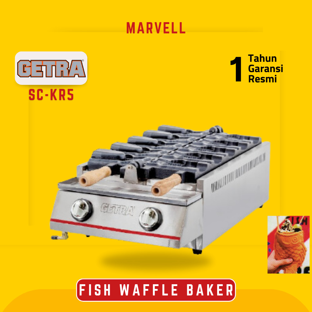 Jual GETRA SC KR5 SC-KR5 WAFFLE MAKER MESIN PEMBUAT WAFFLE IKAN MULUT ...