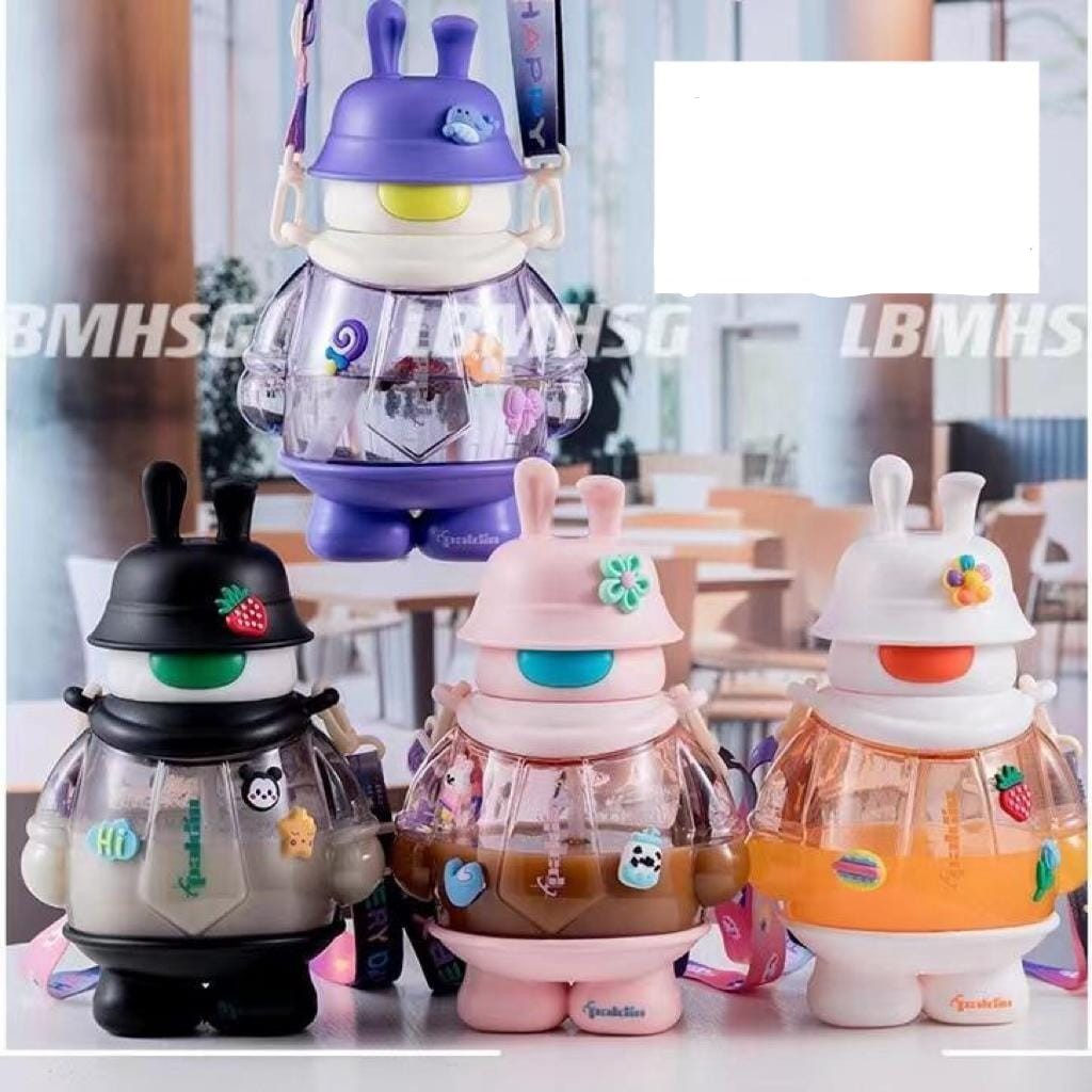 Jual (GAS) Botol Air Minum Anak Karakter Topi Bunny Kapasitas 850 ML ...