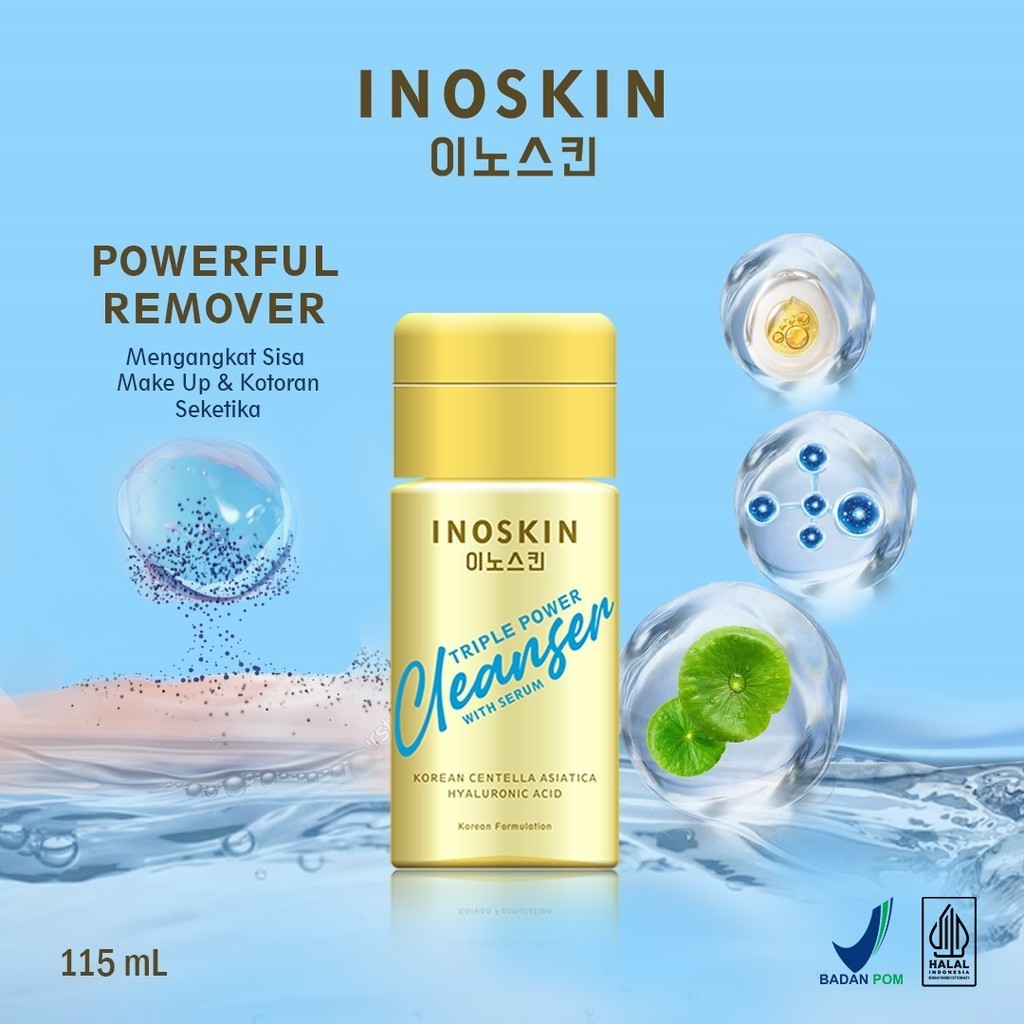 Jual Inoskin Triple Power Cleanser with Serum 115mL | Shopee Indonesia
