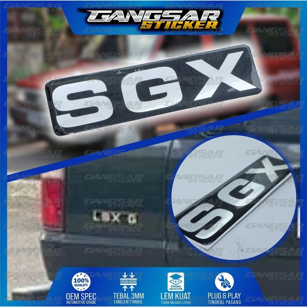 Jual emblem SGX kijang grand exstra / emblem SGX kijang super / emblem ...