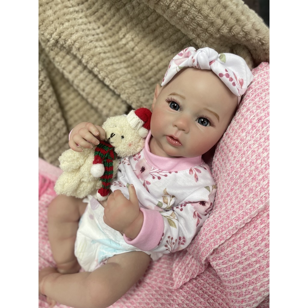 Jual 18 Inch Raven Reborn Finished Doll Full Silicone Vinyl Girl ...