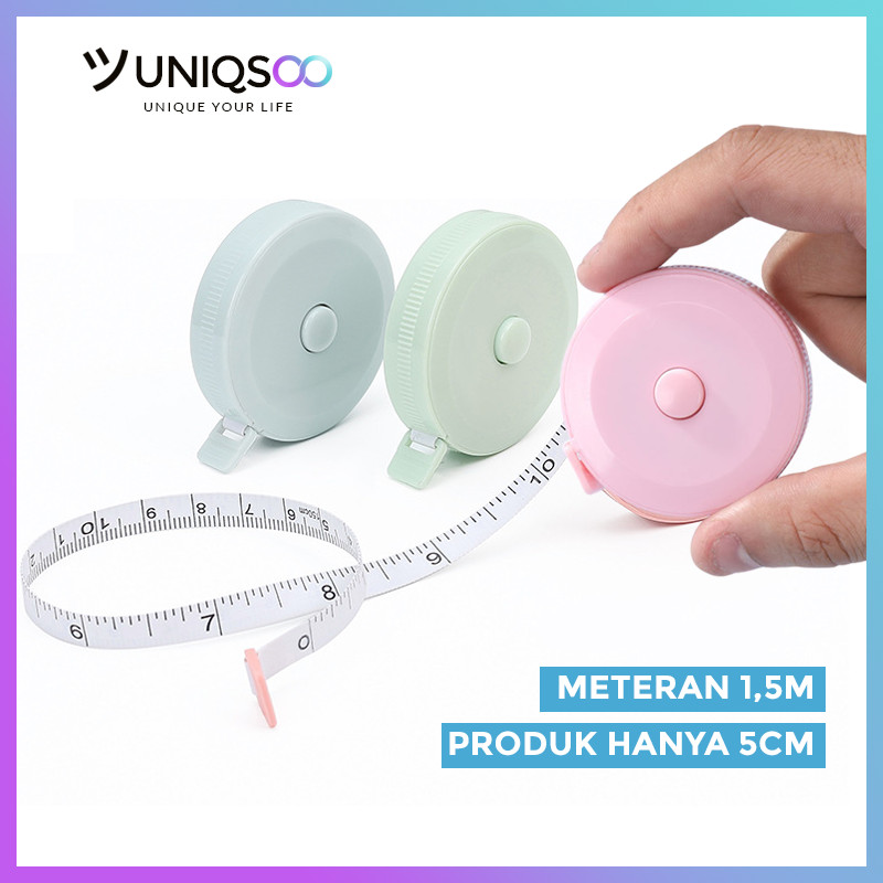 Jual UNIQSOO Meteran Mini Gulung 150Cm / Pengukur Lingkar Perut Baju ...