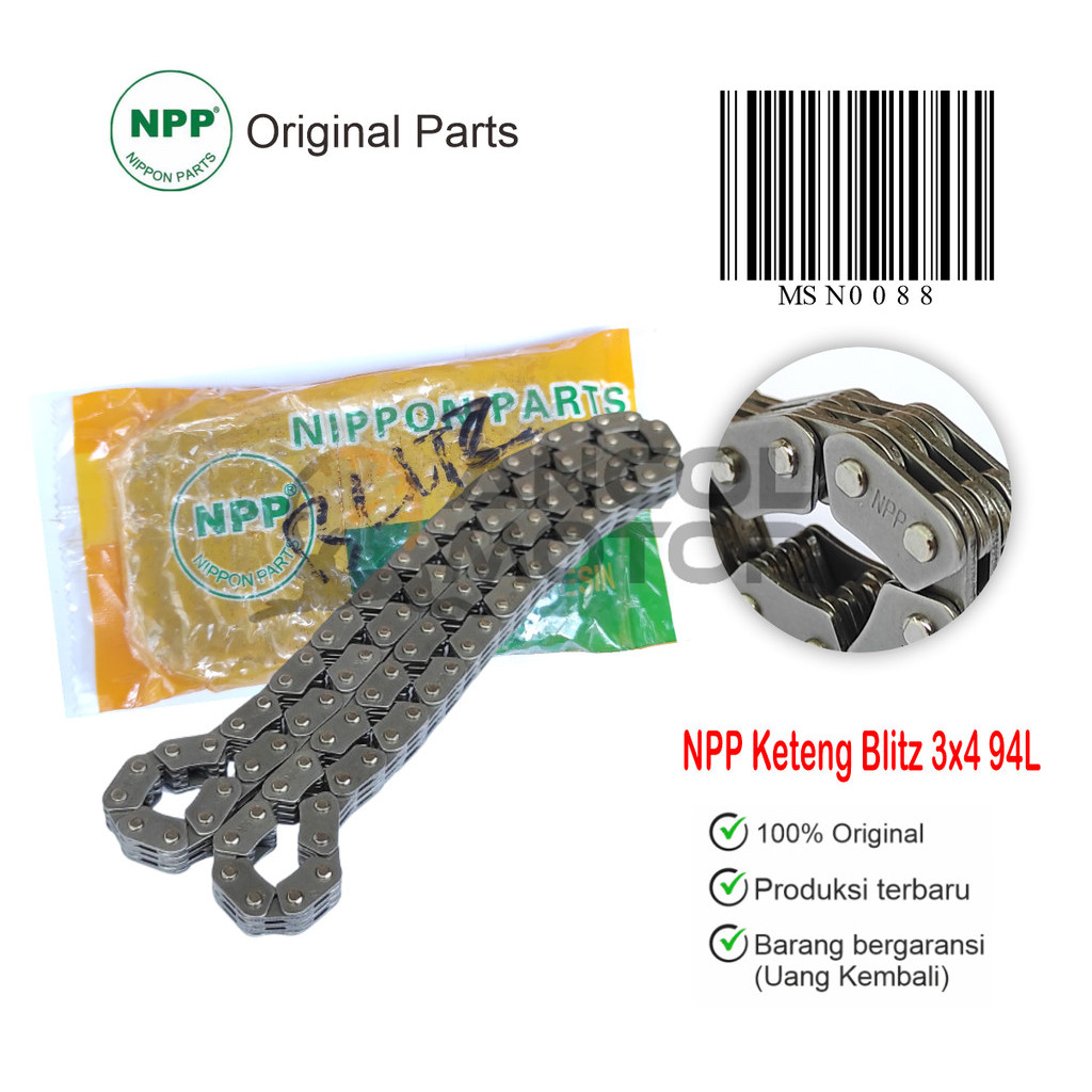 Jual NPP Rantai Keteng Kawasaki Blitz Athlete KLX 150 3x4 94L Kamprat ...